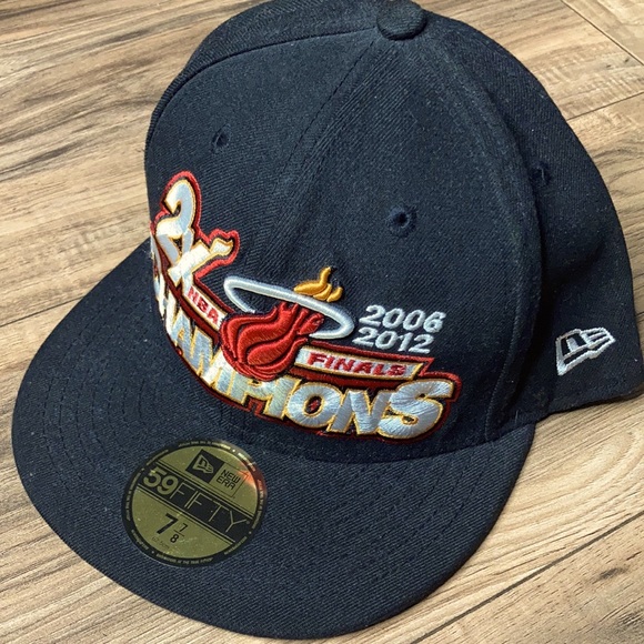 New Era | Accessories | Miami Heat 2x Nba Finals Fitted Hat Basketball ...